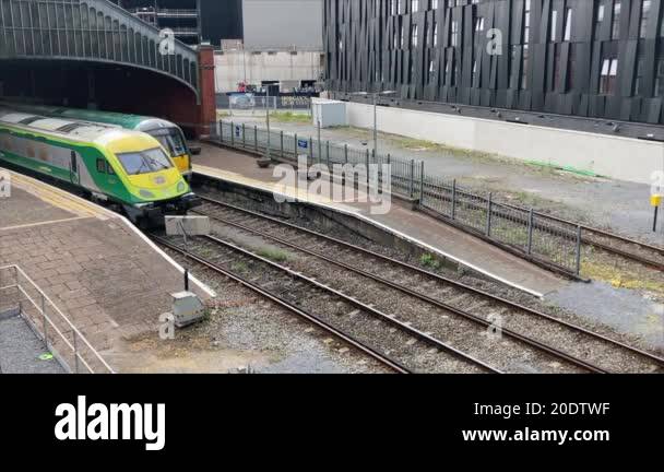 Irish railway trains in Cork's Kent Railway Station Stock Video Footage ...