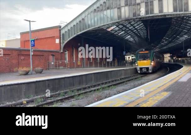 Irish railway trains in Cork's Kent Railway Station Stock Video Footage ...