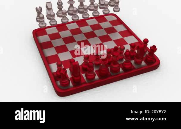 chess pieces fall on glass board Stock Video Footage - Alamy