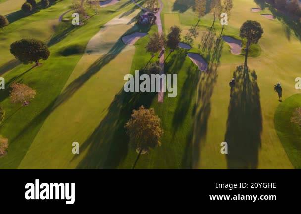 Discover the serene beauty of a golf course in this aerial video ...