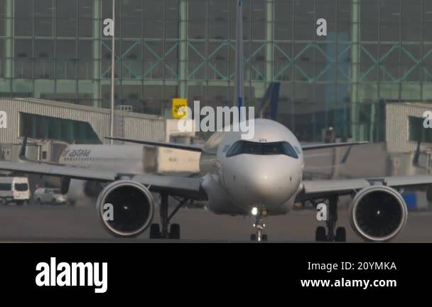 ALMATY, KAZAKHSTAN - JUNE 27, 2024: Commercial jet plane Airbus A321 ...