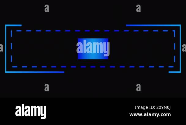 Modern cool-designed Blue color lower third in 4K alpha channel ...