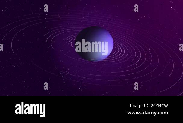Galaxy space journey in pink color in 4K. Slowly flying through the ...