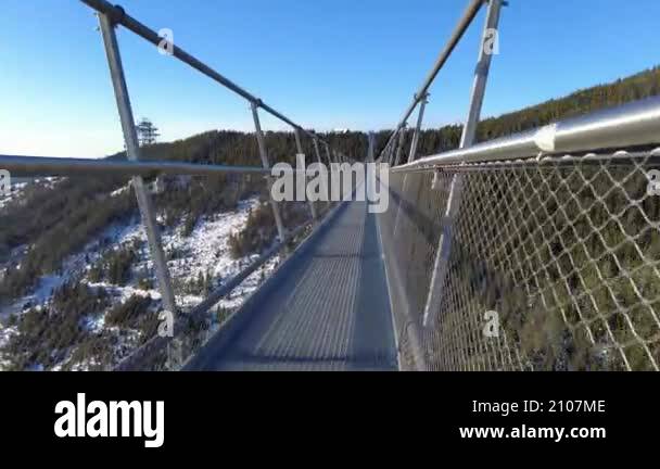 Sky Bridge 721, Lower Moravia, Czech Republic - December 1, 2024: The ...