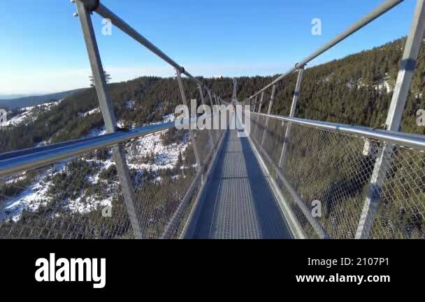 Sky Bridge 721, Lower Moravia, Czech Republic - December 1, 2024: The ...