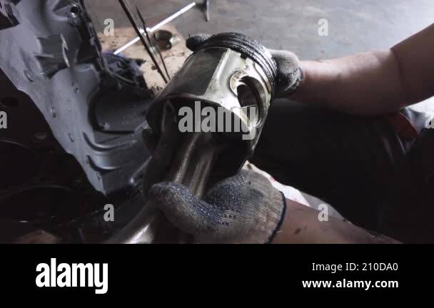 Diesel Engine Overhaul and Rebuild. Repair of the tractor engine Stock ...