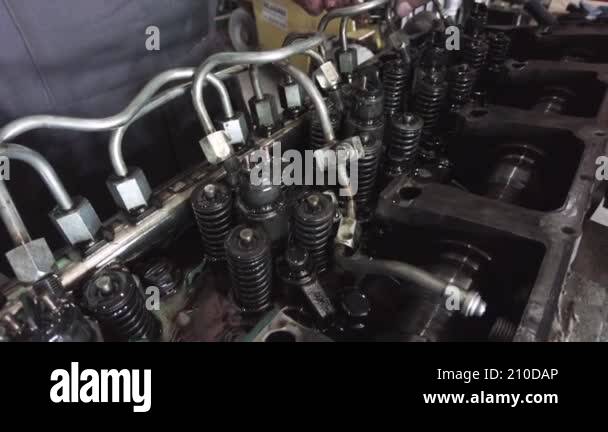 Diesel Engine Overhaul and Rebuild. Repair of the tractor engine Stock ...