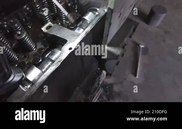 Diesel Engine Overhaul and Rebuild. Repair of the tractor engine Stock ...