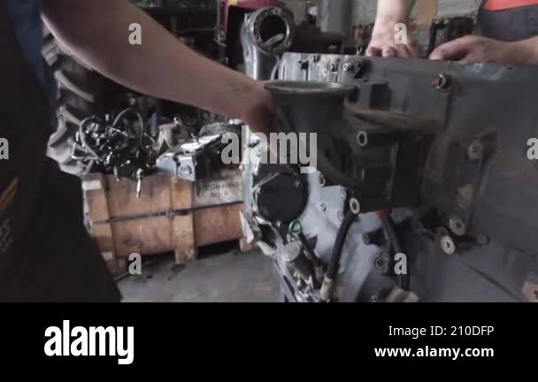 Diesel Engine Overhaul and Rebuild. Repair of the tractor engine Stock ...