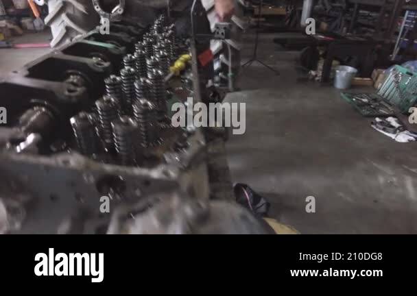 Diesel Engine Overhaul and Rebuild. Repair of the tractor engine Stock ...