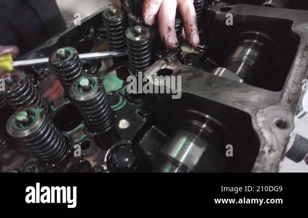Diesel Engine Overhaul and Rebuild. Repair of the tractor engine Stock ...