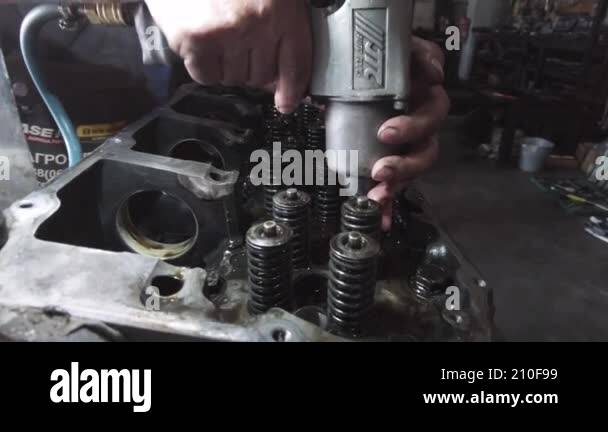 Diesel Engine Overhaul and Rebuild. Repair of the tractor engine Stock ...