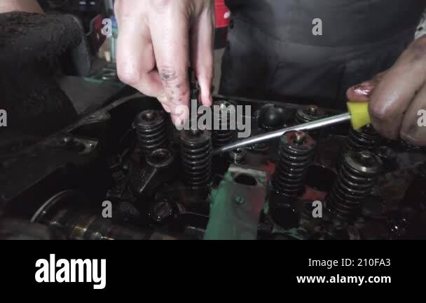 Diesel Engine Overhaul and Rebuild. Repair of the tractor engine Stock ...