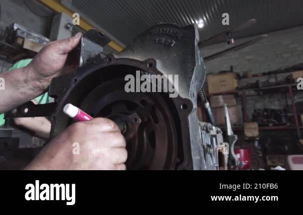 Diesel Engine Overhaul and Rebuild. Repair of the tractor engine Stock ...