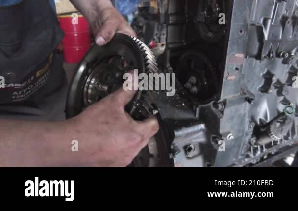 Diesel Engine Overhaul and Rebuild. Repair of the tractor engine Stock ...