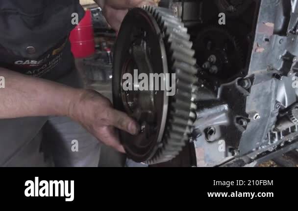 Diesel Engine Overhaul and Rebuild. Repair of the tractor engine Stock ...