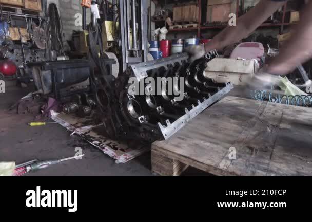 Diesel Engine Overhaul and Rebuild. Repair of the tractor engine Stock ...