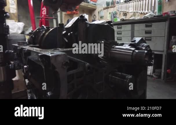 Diesel Engine Overhaul and Rebuild. Repair of the tractor engine Stock ...