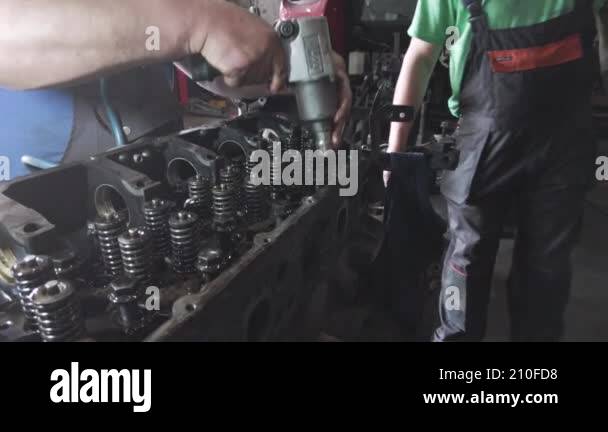 Diesel Engine Overhaul and Rebuild. Repair of the tractor engine Stock ...