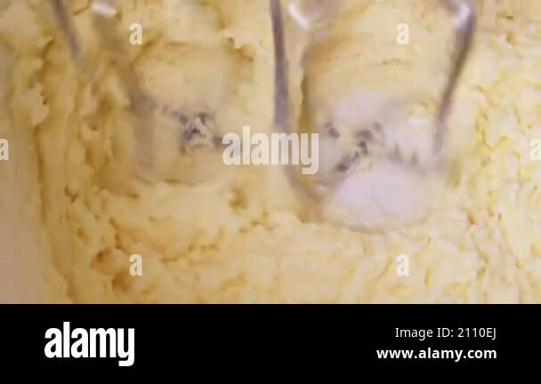 Witness the artistry of whipping butter and sugar together in close up ...