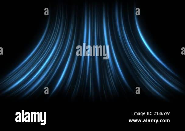 Cold air flow from conditioner effect. air light effect with blue rays ...