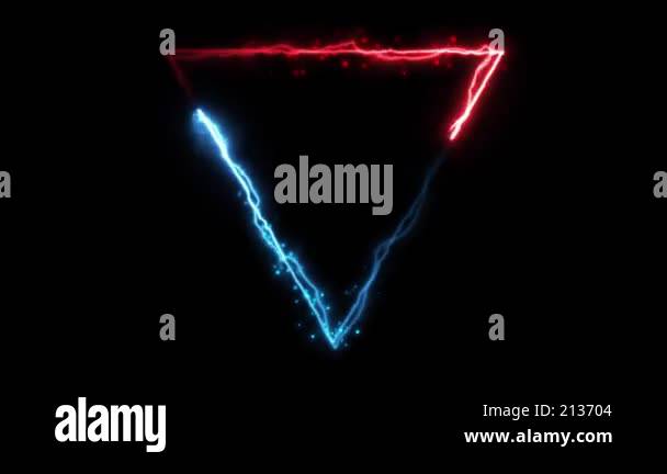 Seamless loop animation triangle frame 4K video motion graphic ...