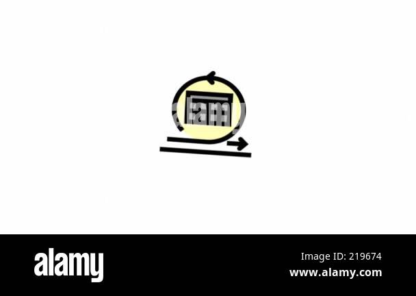 Modern Agile sprint circle animated icon - Agile and teamwork symbol ...