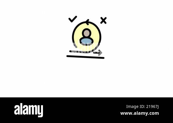 Modern Agile sprint circle animated icon - Agile and teamwork symbol ...