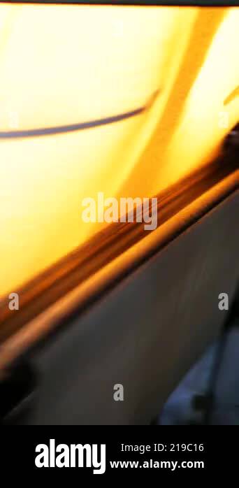 Vertical, Weaving of fabric on cars. Production of fabric from threads ...