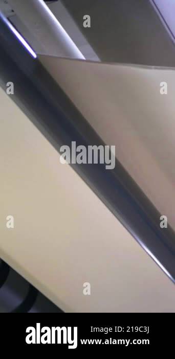 Vertical, Weaving of fabric on cars. Production of fabric from threads ...