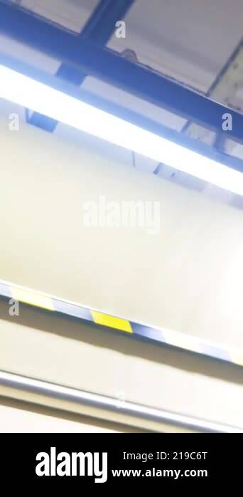 Vertical, Weaving of fabric on cars. Production of fabric from threads ...