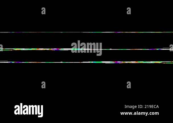 Analog Static Noise texture overlay lines. Horizontal stripes offset . No signal white noise ...
