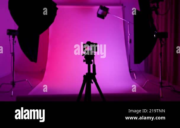 Interior of a professional studio. Professional studio for photo video ...
