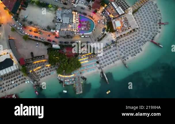 albania ksamil sea drone fly . High quality 4k footage Stock Video ...