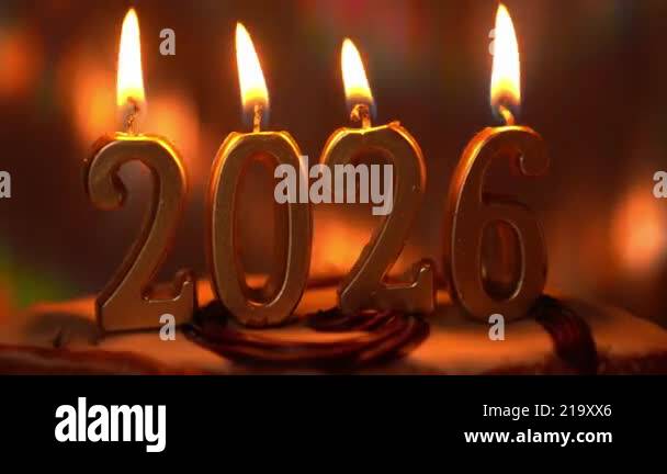 2026 golden number candles Stock Videos & Footage - HD and 4K Video ...