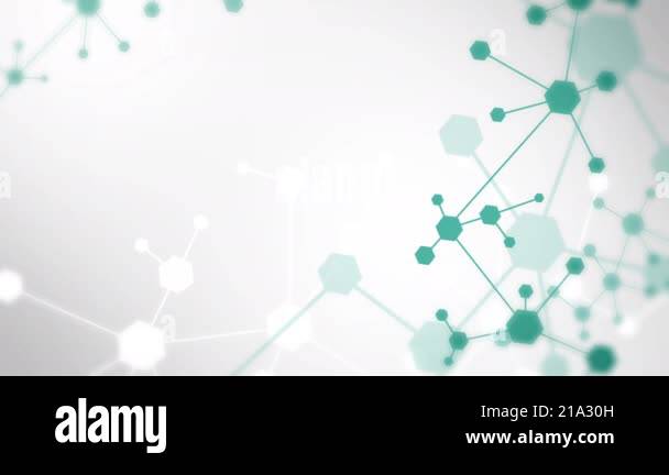 Geometric abstract white background with connected line and dots ...