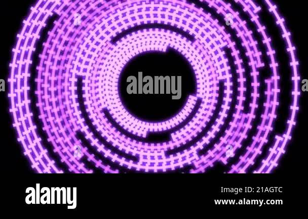 3D HUD Arc Offset A Blinking Red X60 Degrees VJ Loop Animation 02 Stock ...