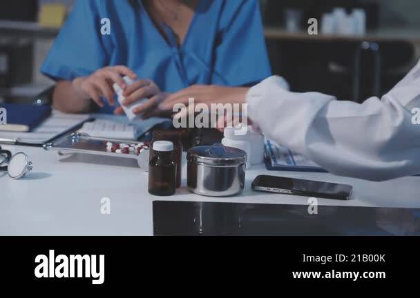 doctor writing in a medical laboratory Stock Video Footage - Alamy