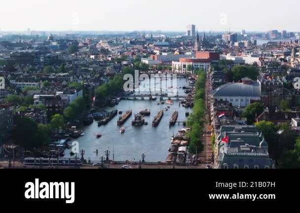 Amsterdams allure from a birds eye view showcasing its historic ...