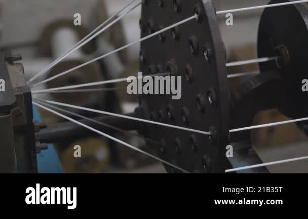 Industrial production of thread and rope and the process of winding ...