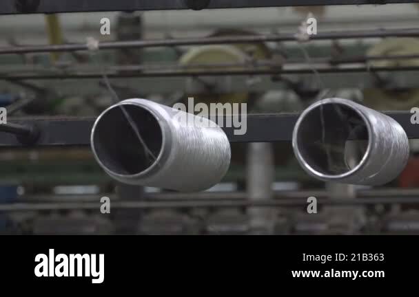 Industrial production of thread and rope and the process of winding ...