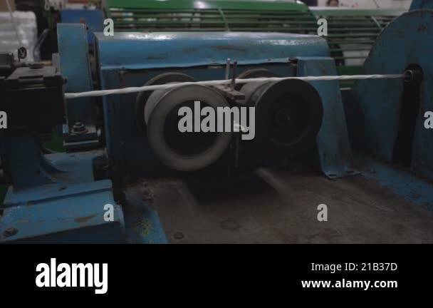 Industrial production of thread and rope and the process of winding ...