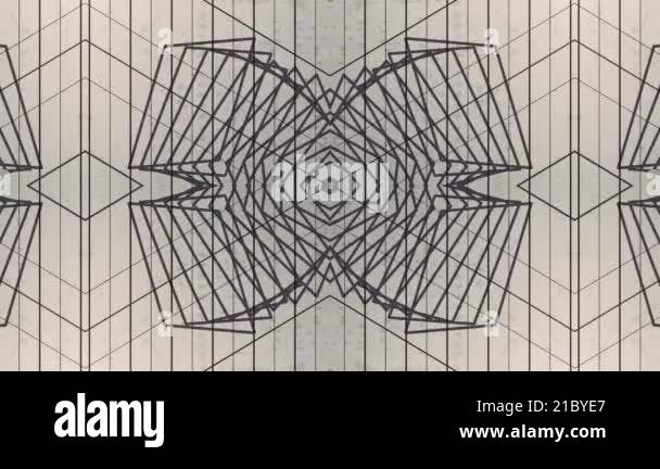 Abstract loop animation with dark lines of rectangles moving and ...