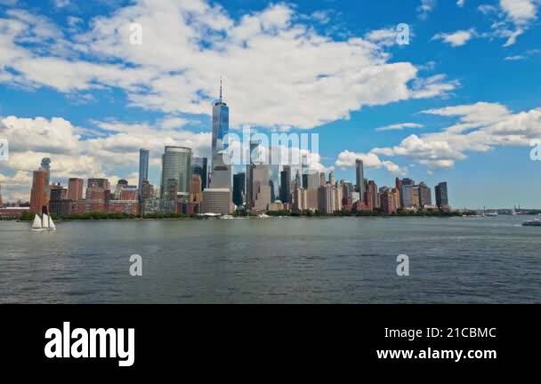 NYC, The skyline of New York City. New York, Manhattan, panorama from ...