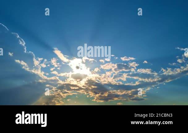 Sky timelapse. Daytime time-lapse. Skies are moving. Moving clouds and ...