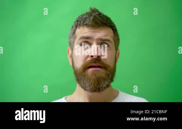 Man expressing his feelings and facial expressions. Man Facial Emotions ...