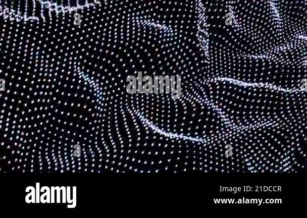 Dynamic Digital Dot Pattern with Wavy Effect Stock Video Footage - Alamy