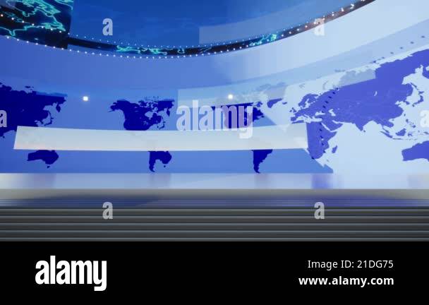 World Map background. news Studio Background for news report and ...