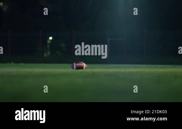 American Football Game Start Teams Ready: Close-up Portrait of Two ...