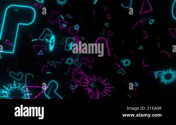 Exciting VJ loop on an abstract background with smooth flowing images ...